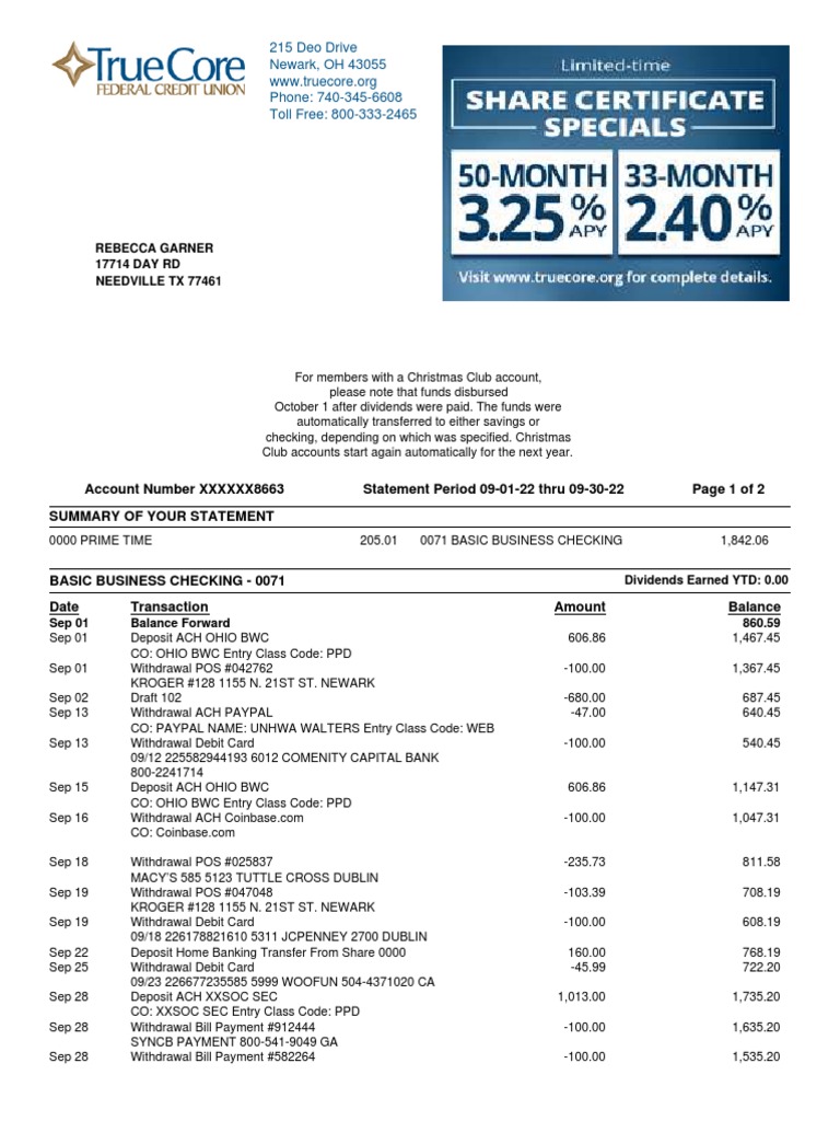 Bank Statement | PDF