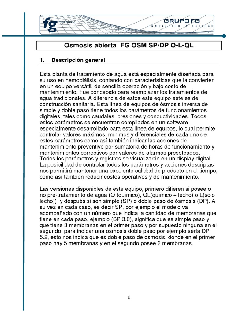 Manual OSM Completo | PDF | Ósmosis | Agua