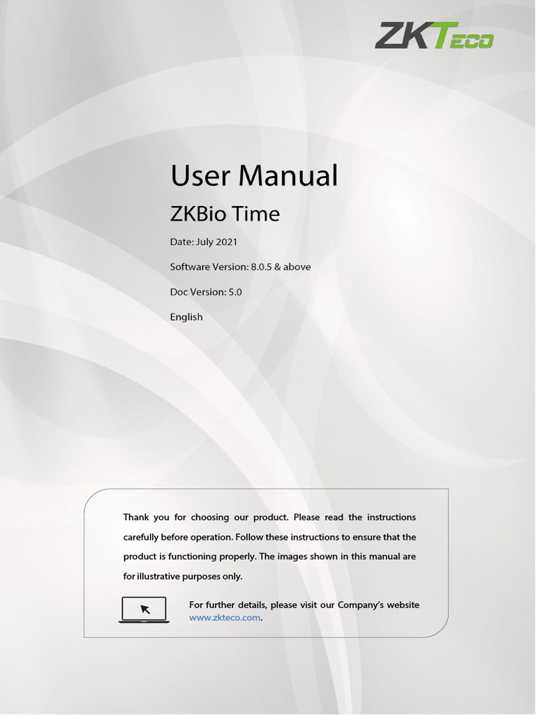 ZKBio Time User Manual-V5.0-20211124 | PDF
