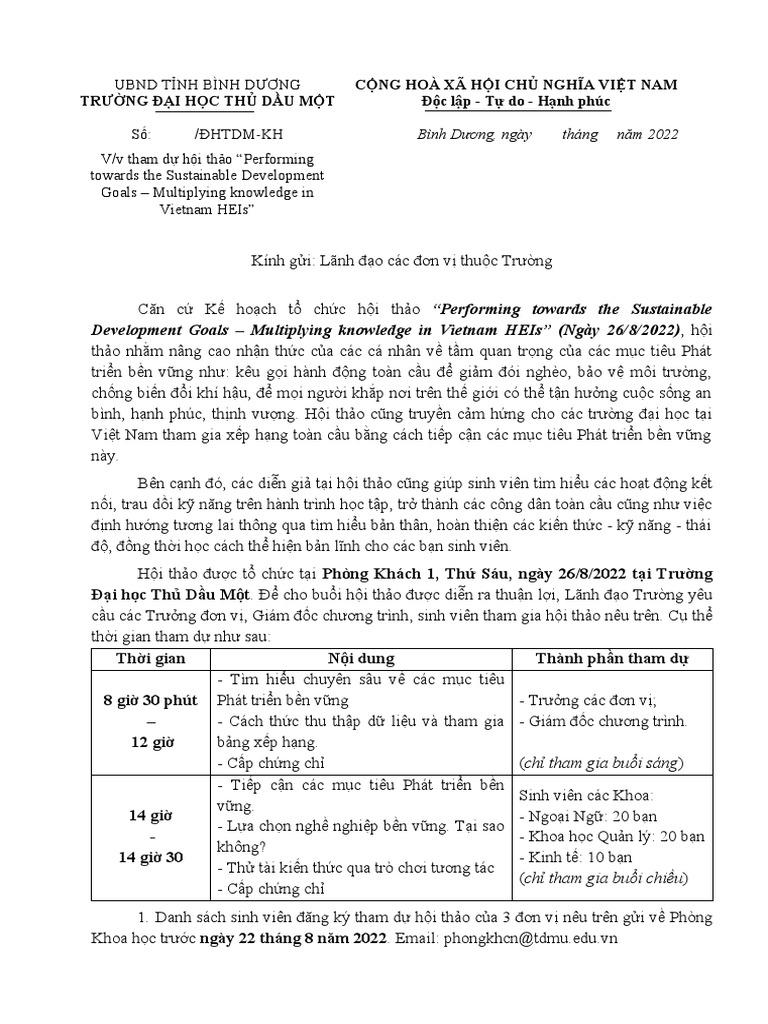 CV Huy Dong Tham Du Workshop | PDF