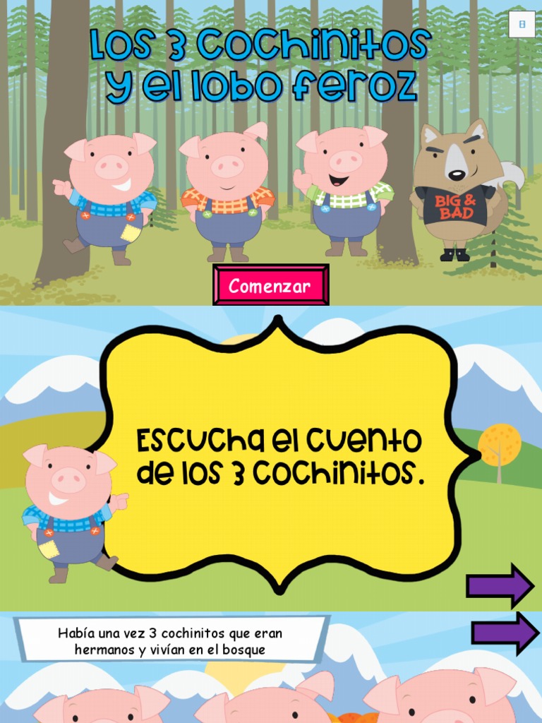 Cuento Los Tres Cochinitos | PDF