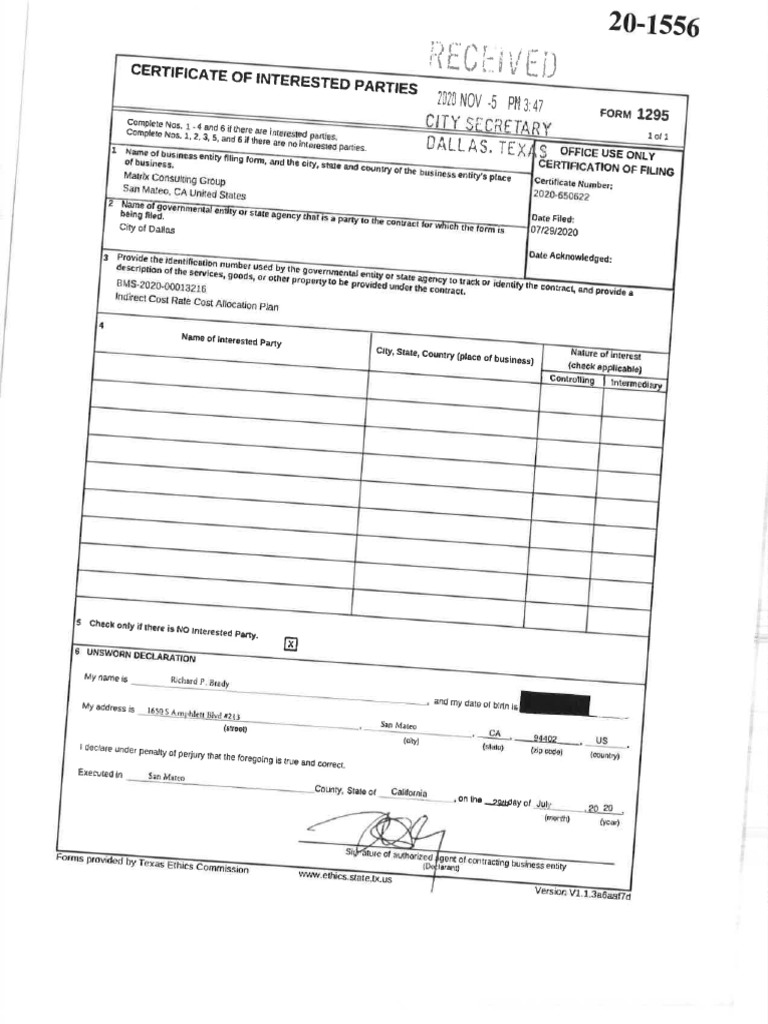 Matrix Contract | PDF