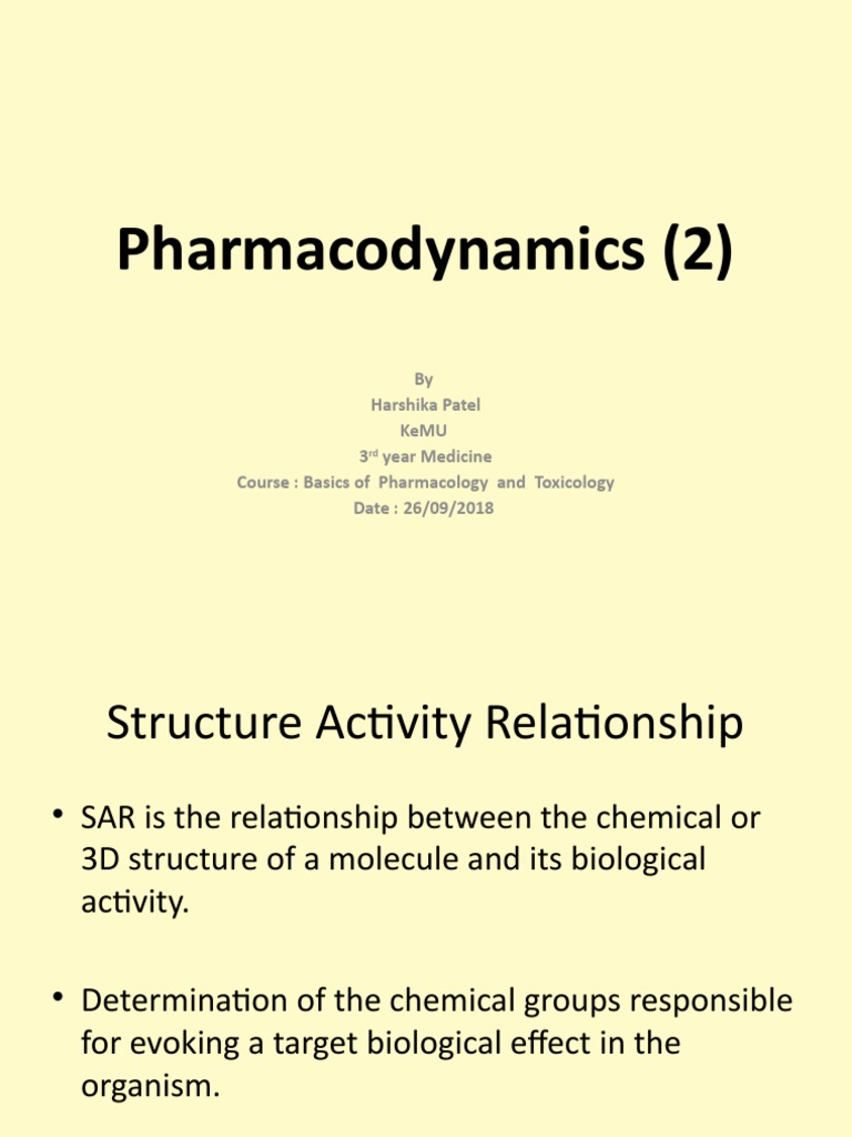Pharmacodynamics | PDF | Proteins | Clinical Trial