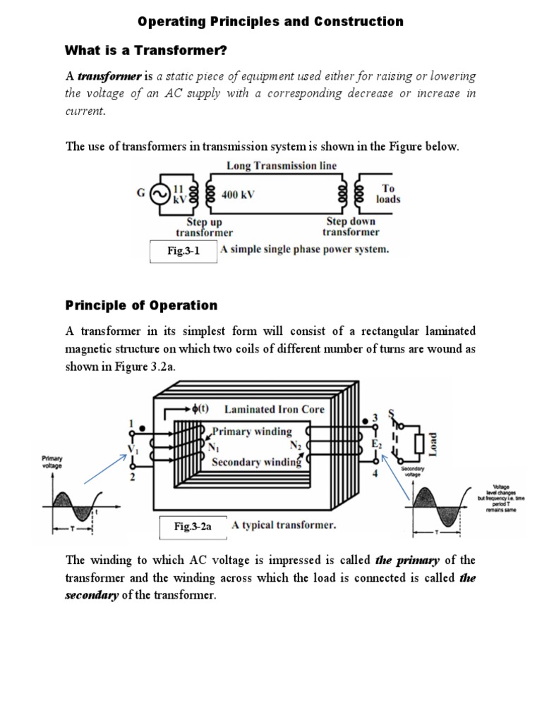 Transformer Notes Pdf Transformer Electromagnetic Induction
