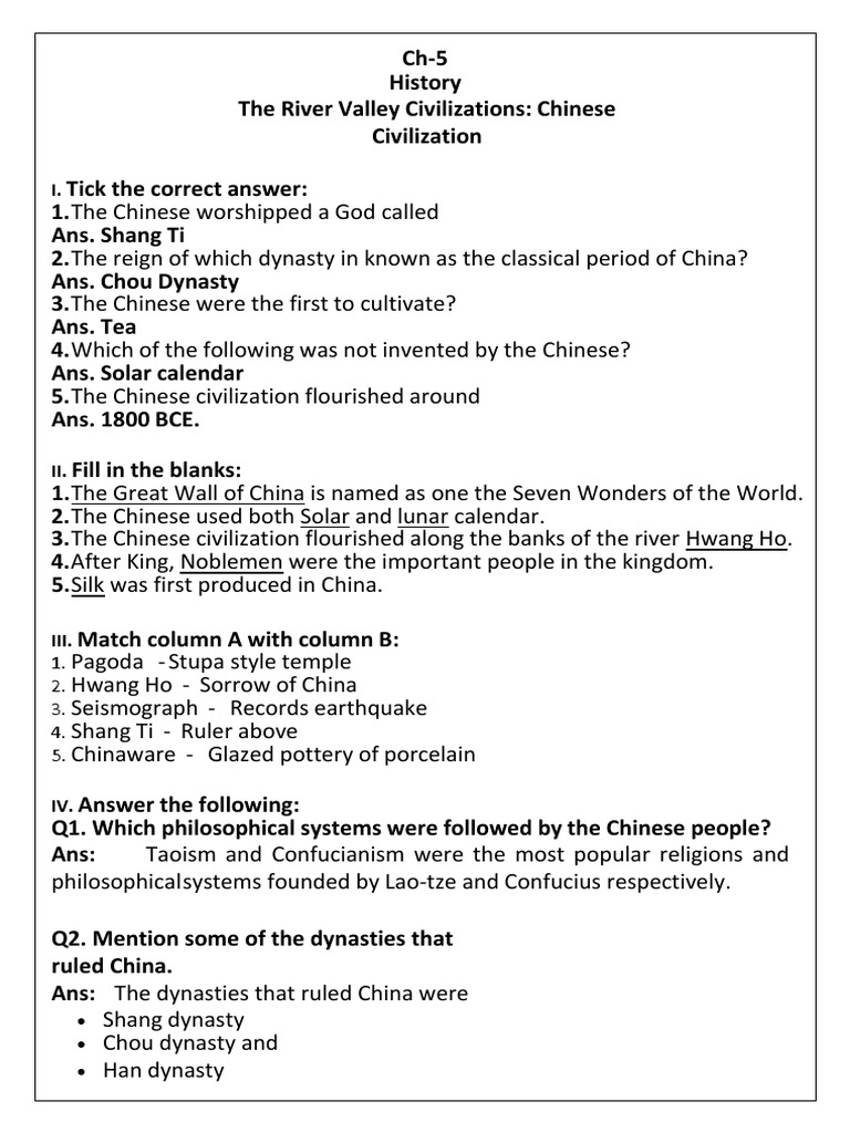 Key Points of Chinese Civilization | PDF | Han Chinese | China