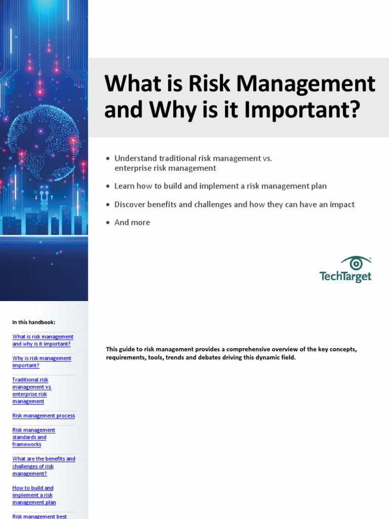 What Is Risk Management and Why Is It Important | PDF