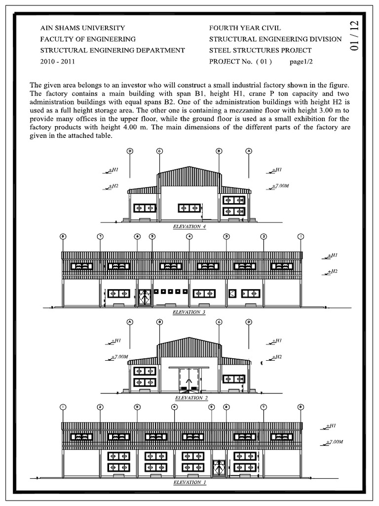 Steel Projects 2010-2011 1st Term | PDF