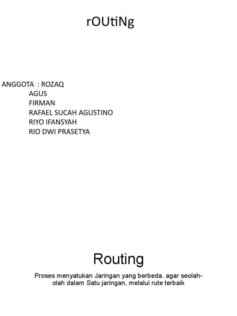 Dynamic Routing | PDF