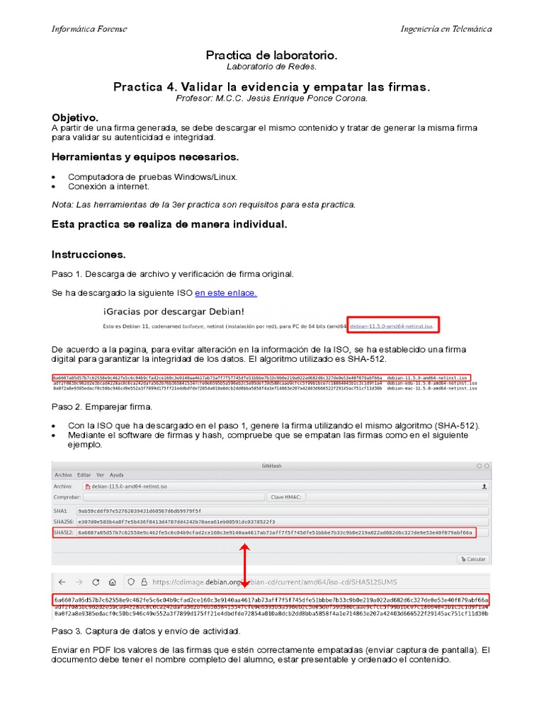 2022B Practica 4 - Validar y Emparejar Firmas | PDF