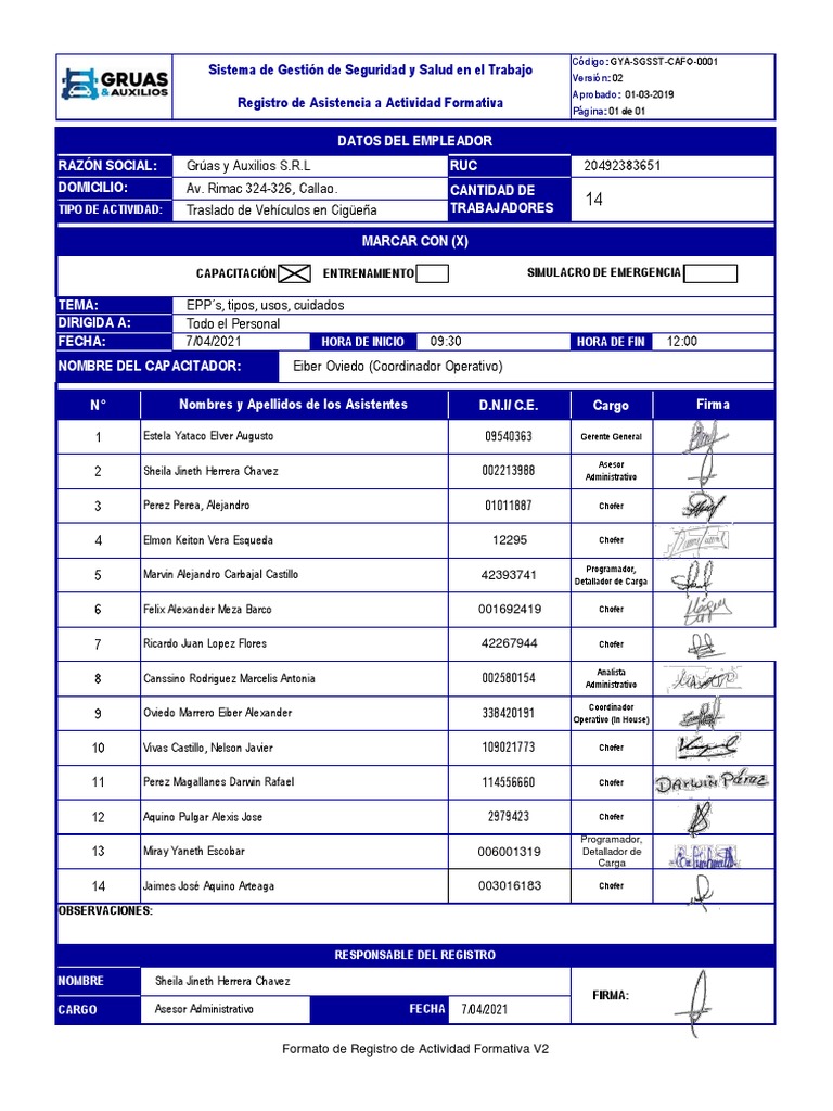 PPT EPPS Tipos, Uso y Mantenimiento GYA | PDF