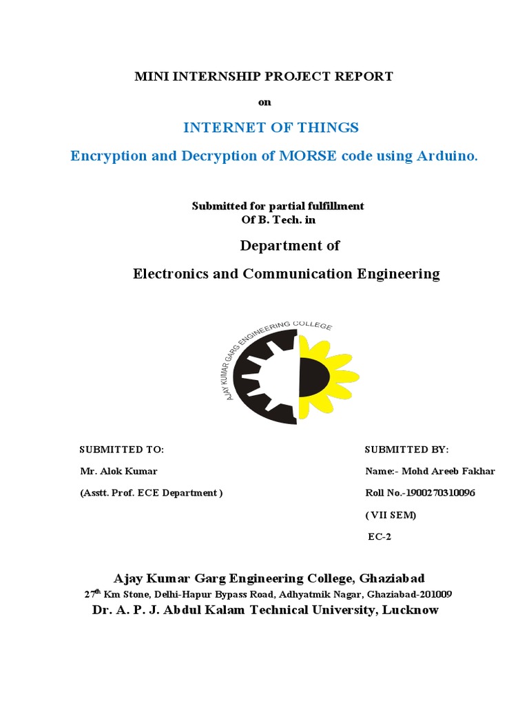 Mini Intern 2022 | PDF | Code | Encryption