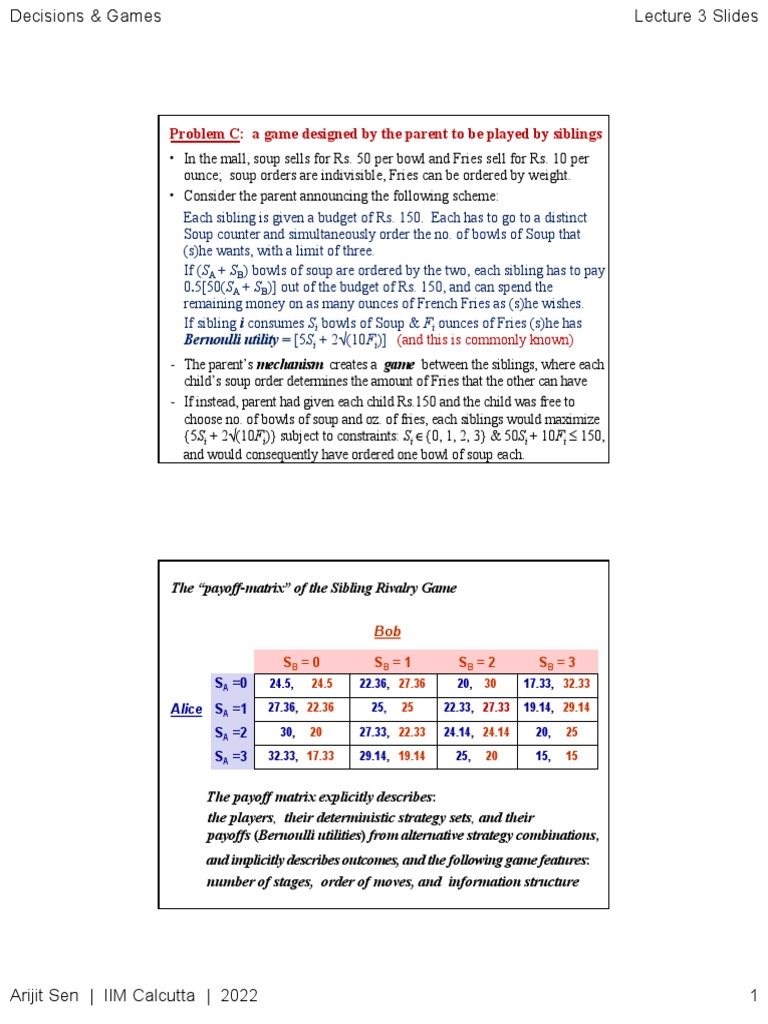 Lecture 3 Slides Pdf Mathematics Gaming 