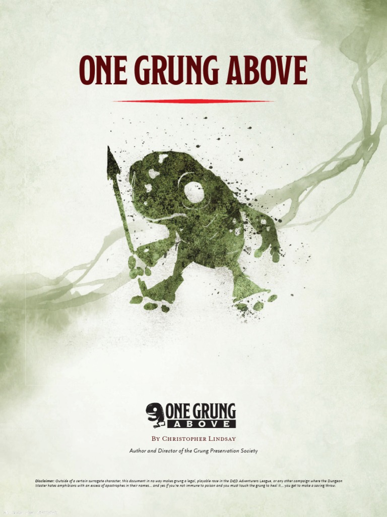 One Grung Above (5e) | PDF