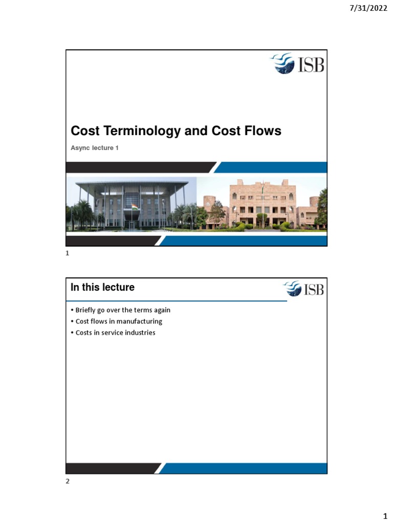 01a Cost Flows Handout | PDF | Income Statement | Inventory