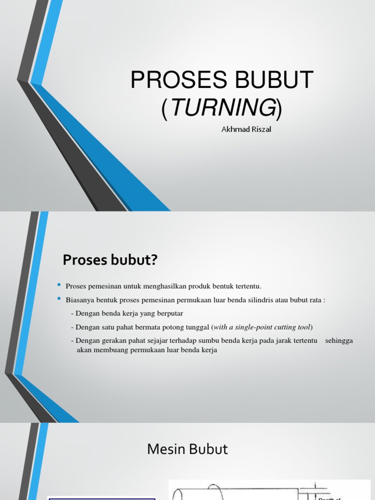 4.proses Bubut | PDF