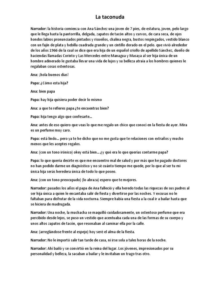 Guion de La Taconuda-2 | PDF