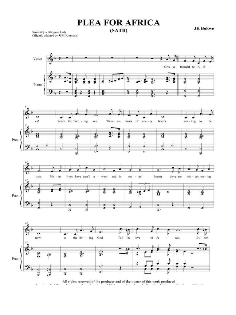 Plea From Africa | PDF