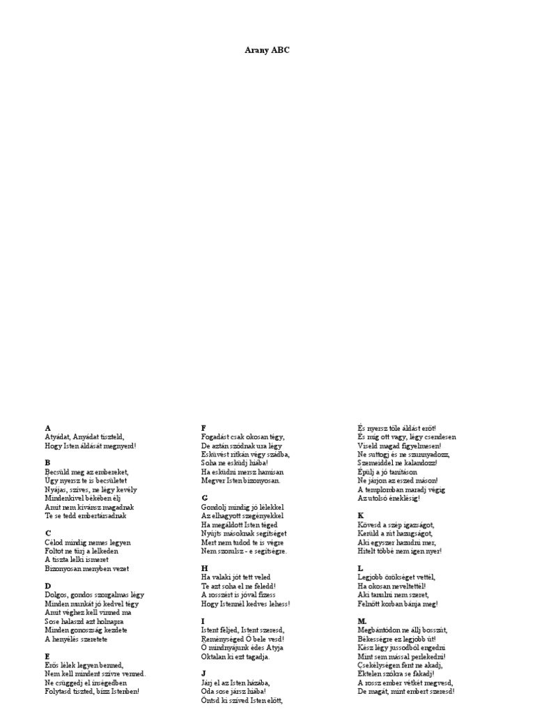Arany ABC | PDF