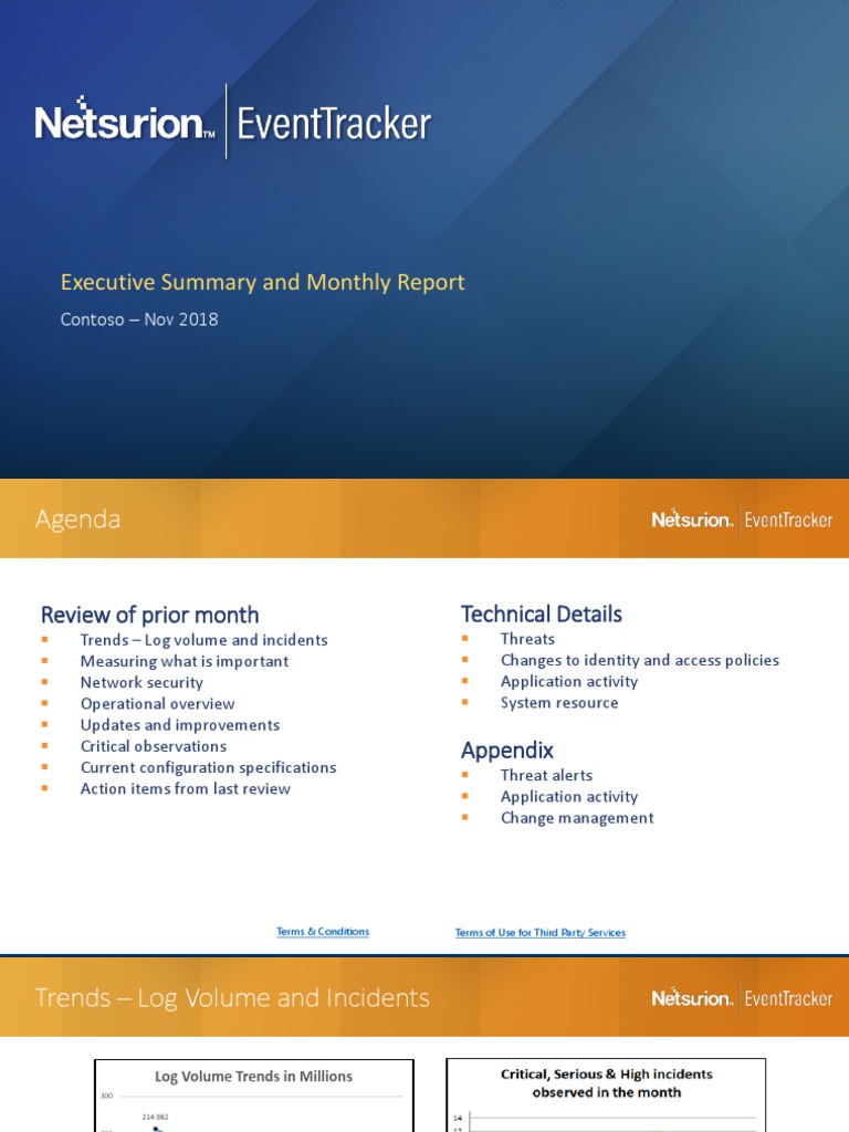 Contoso Executive Summary and Monthly Review Dashboard | PDF | Port ...