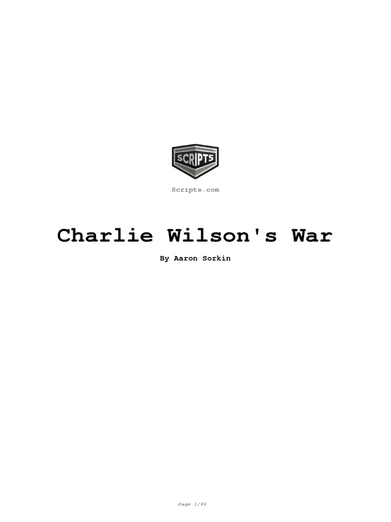 Charlie Wilson's War: A Congressional Saga | PDF | Central Intelligence ...