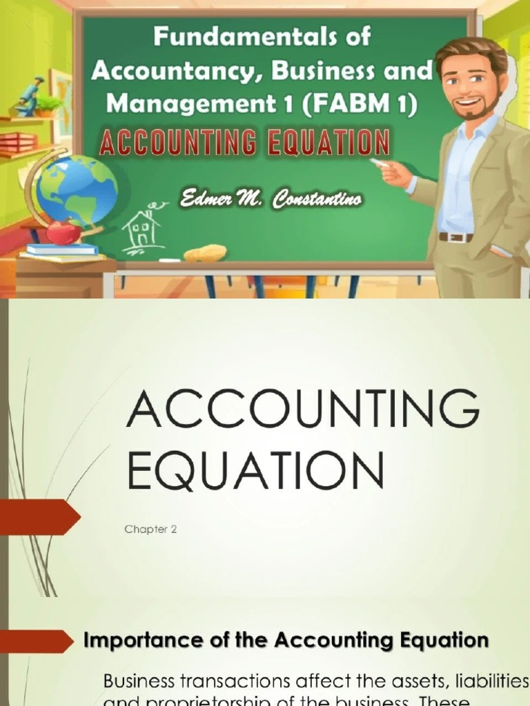 FABM 1 Accounting Equation | PDF