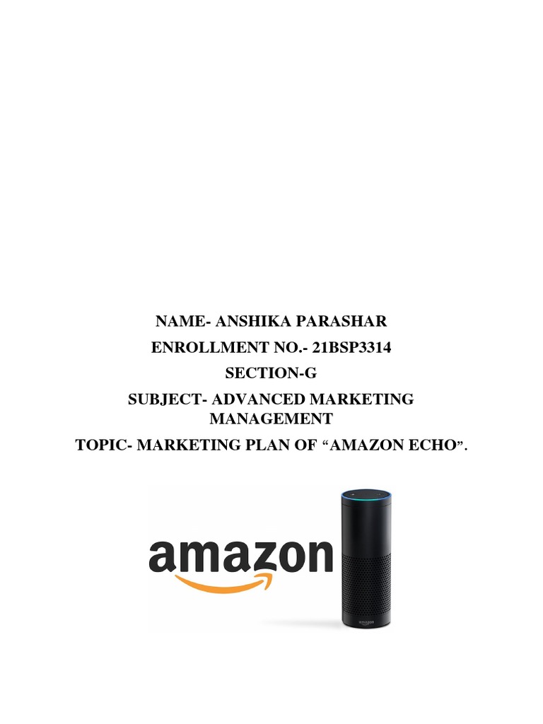 Amazon Echo Marketing Plan | PDF