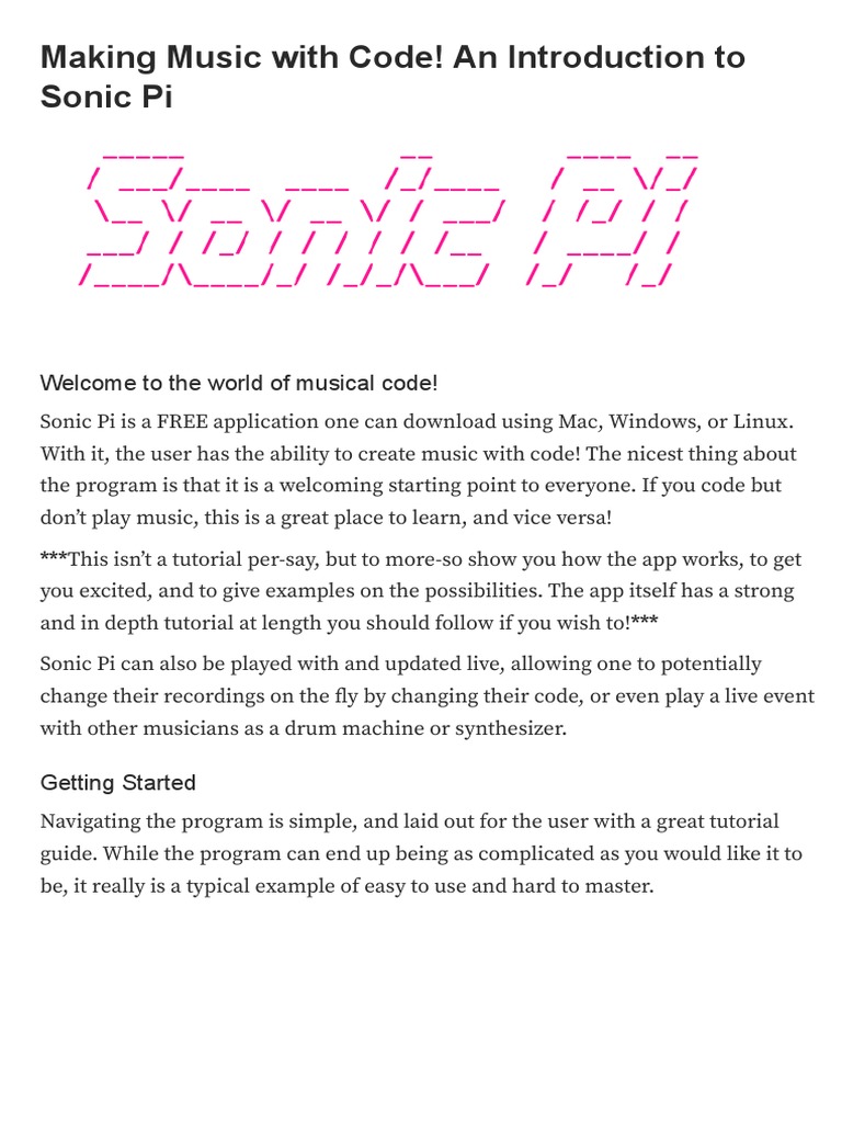 Making Music With Code | PDF | Application Software | Computing