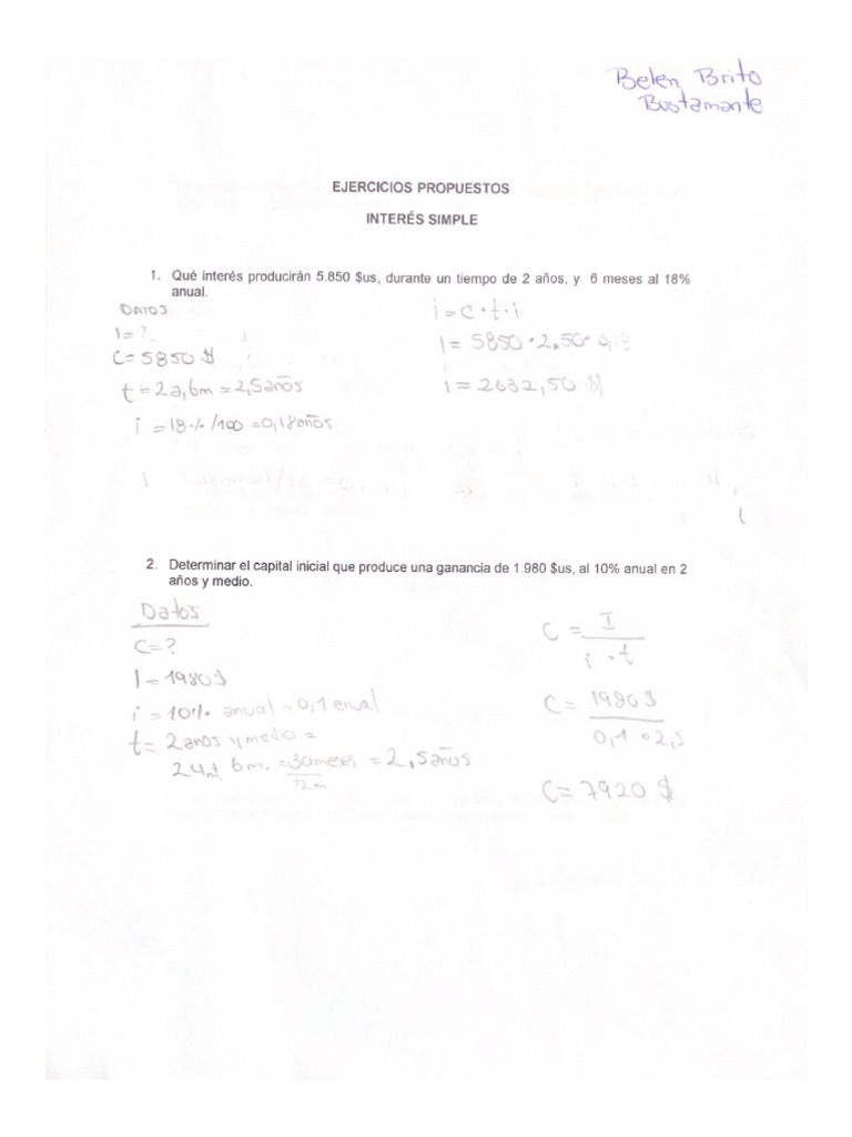 Ejercicios Propuestos | PDF