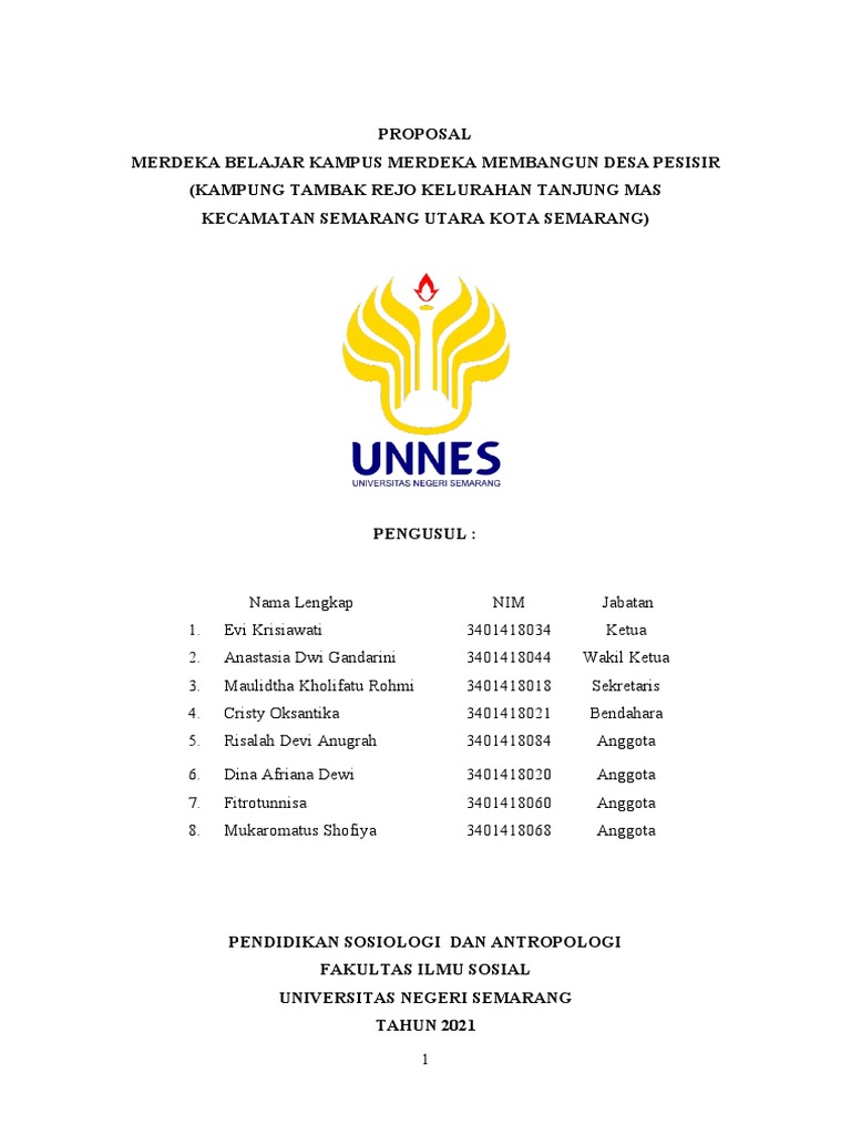 Proposal MBKM Tambakrejo Fiks | PDF