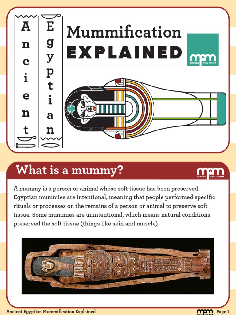 Mummification Explained v2 | PDF | Mummy | Ancient Egypt