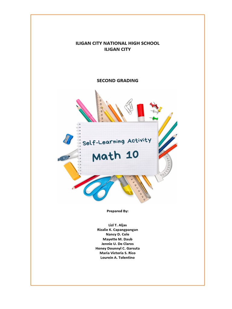 G10 Math Q2 SLA 2021 22 | PDF | Circle | Angle
