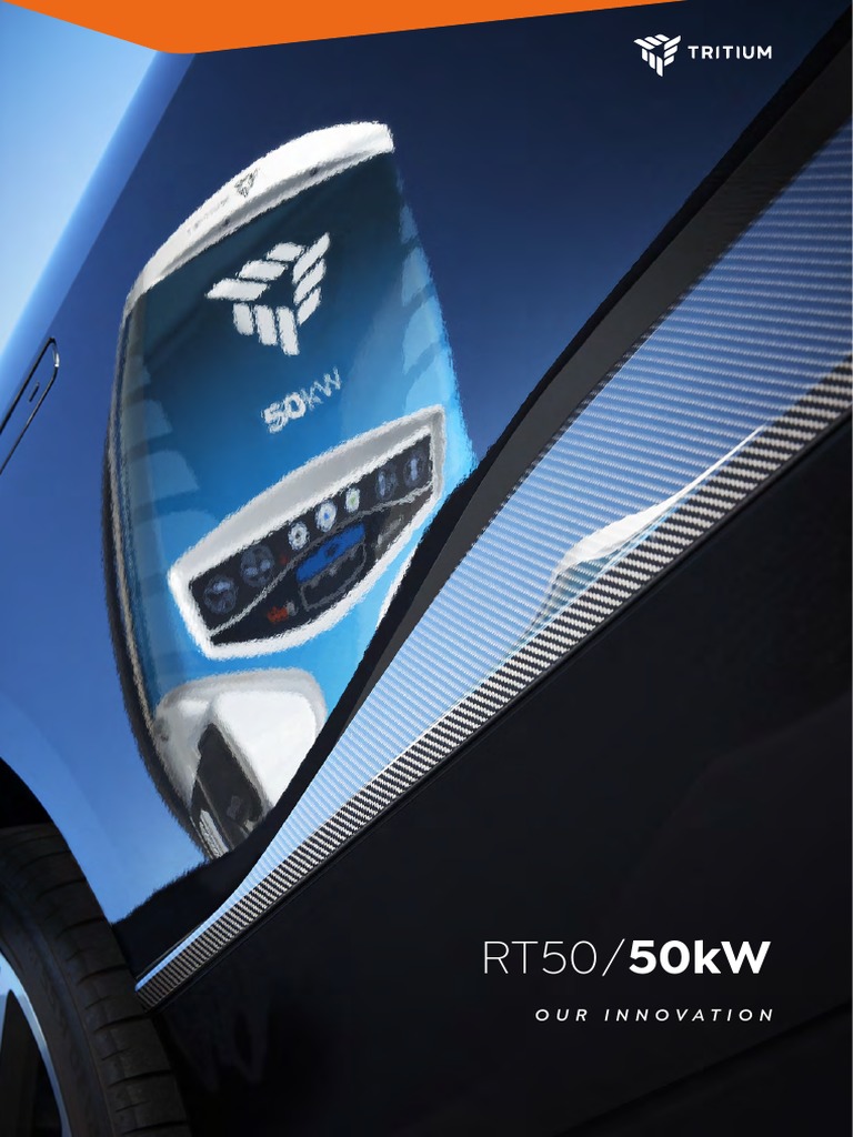 Tritium RT50 DC Fast Charger Brochure | PDF | Battery Charger ...