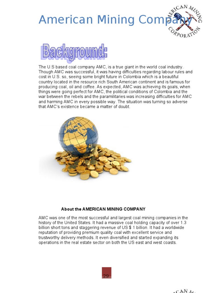 About The American Mining Company | PDF | Farc | Swot Analysis