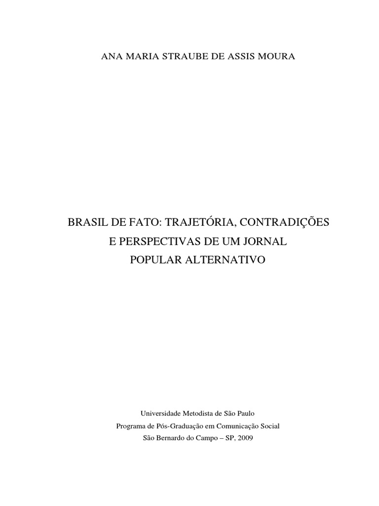 Ana Maria Straube Brasil de Fato | PDF