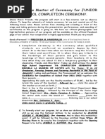 Moving Up Ceremony Script | PDF