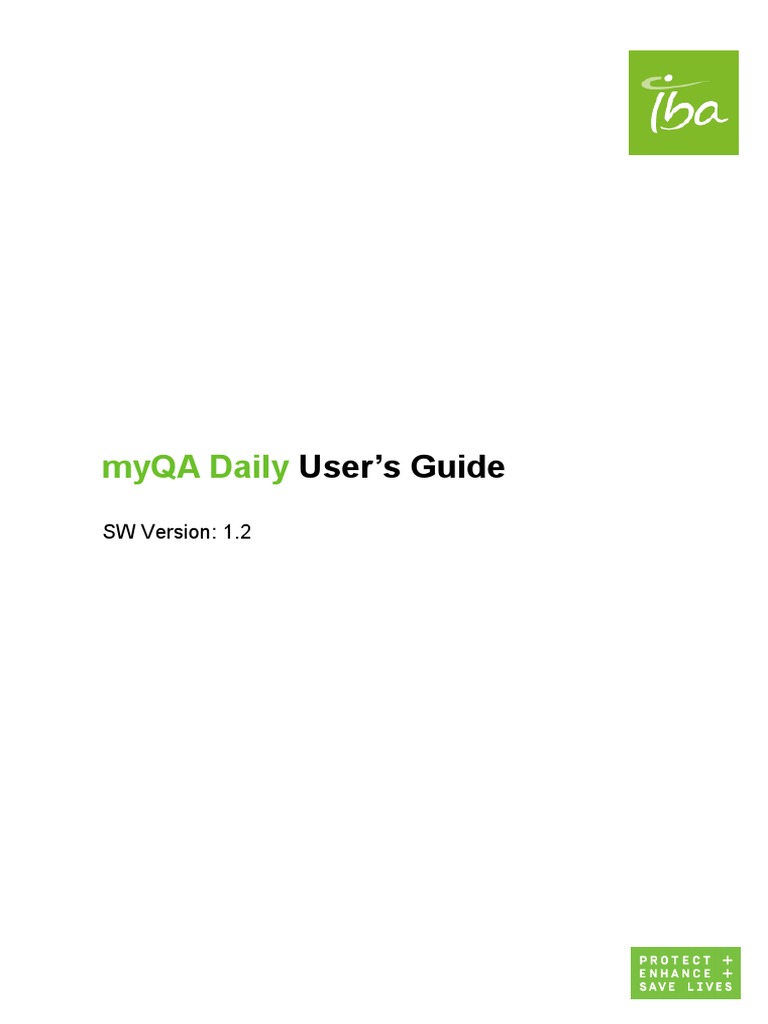 myQA Daily Users Guide | PDF | Medical Device | Humidity