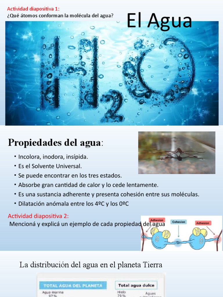 El Agua y Sus Propiedades | PDF
