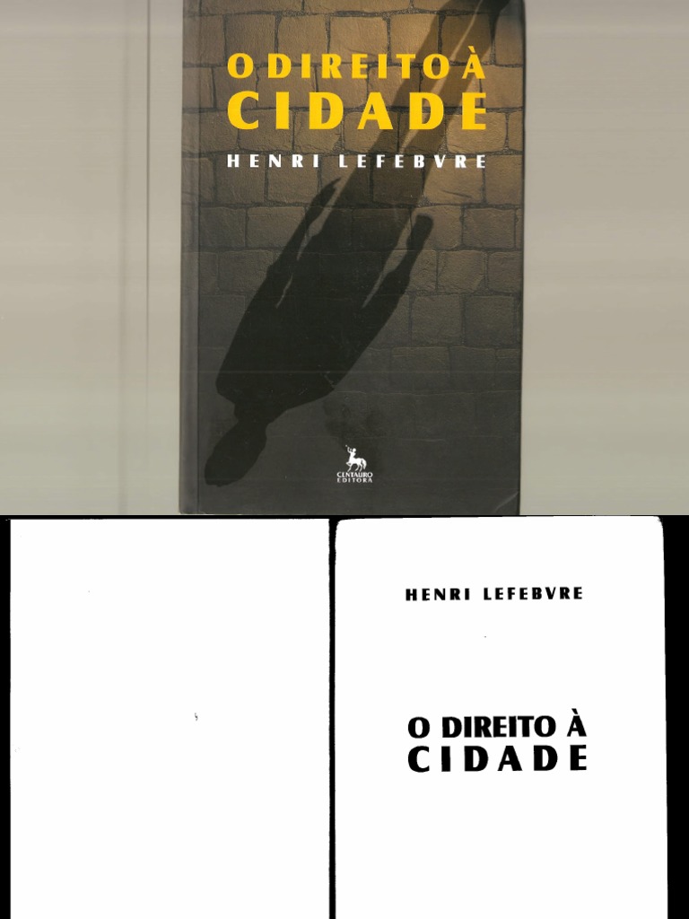 LEFEBVRE, Henri - O Direito À Cidade | PDF