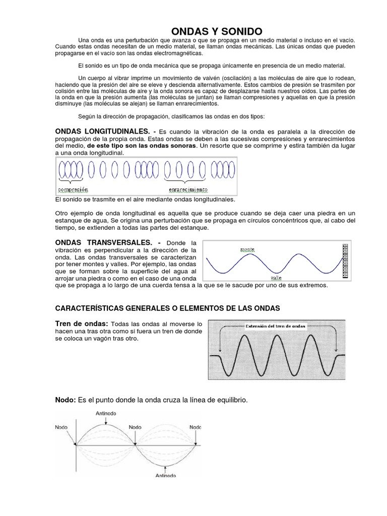 Ondas y Sonido | PDF | Olas | Sonido