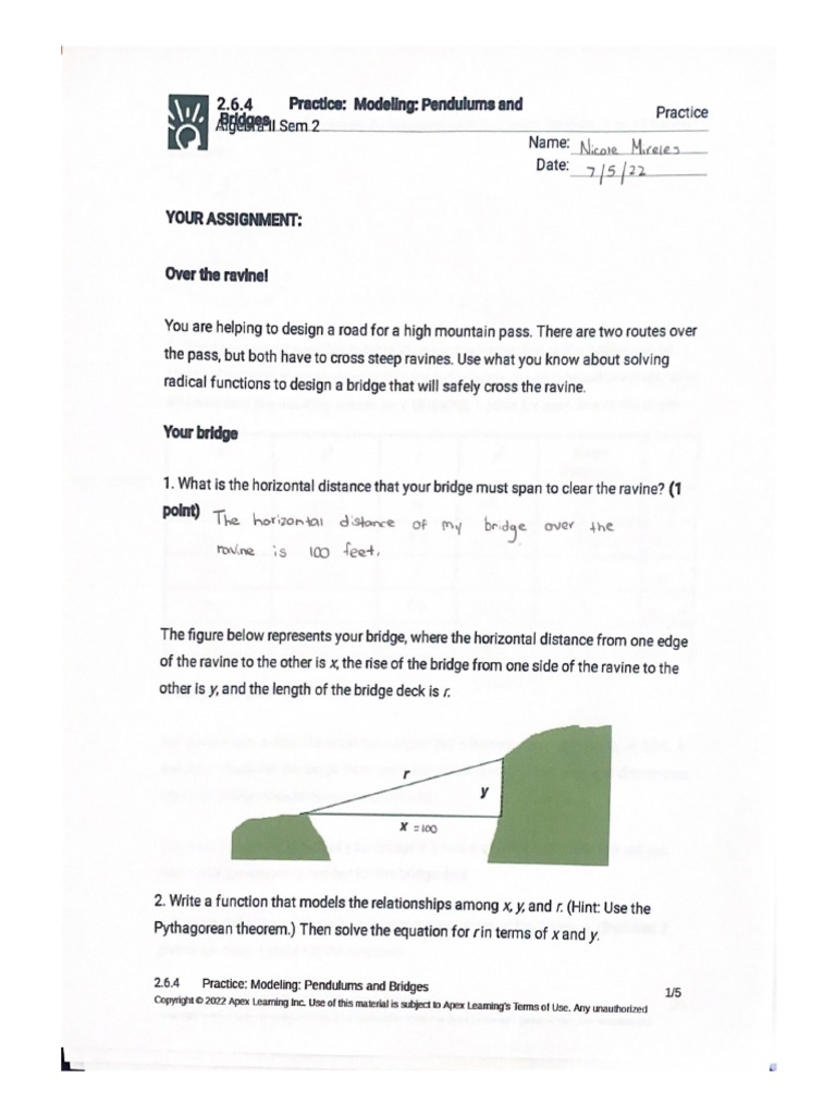 Practice Modeling Pendulums | PDF