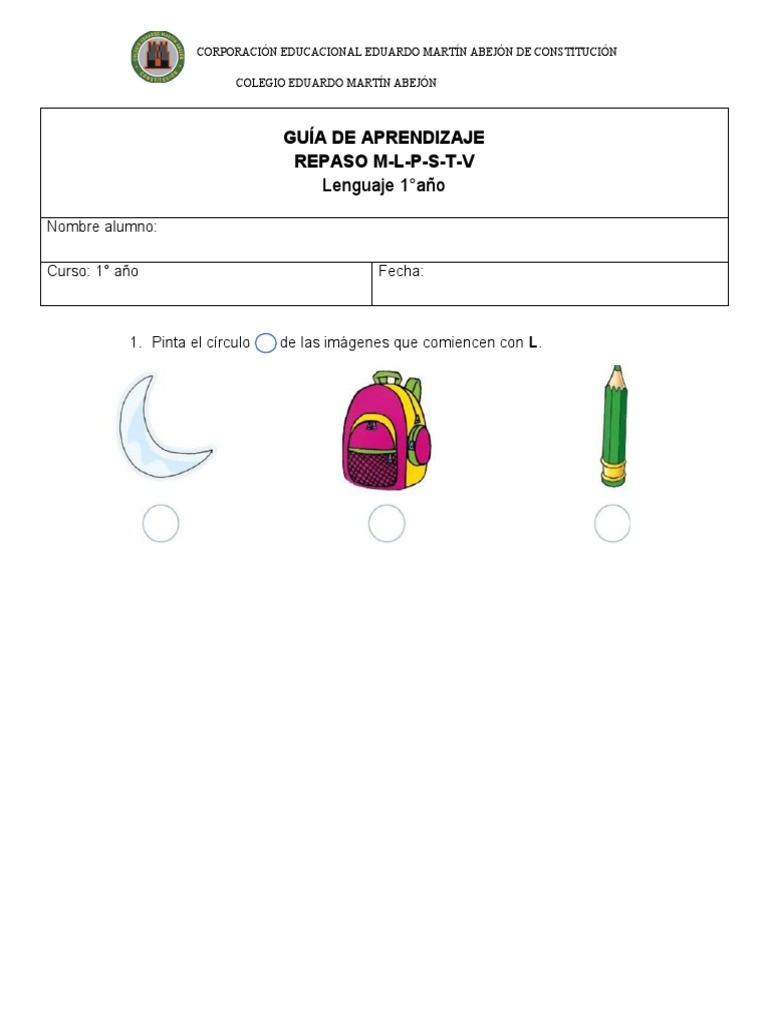 GUÍA DE APRENDIZAJE Clase Evaluada | PDF