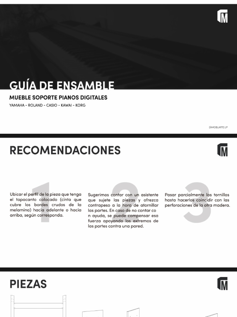 Guia de Ensamble BASE - MOBLARTE | PDF Guia de Ensamble BASE - MOBLARTE | PDF