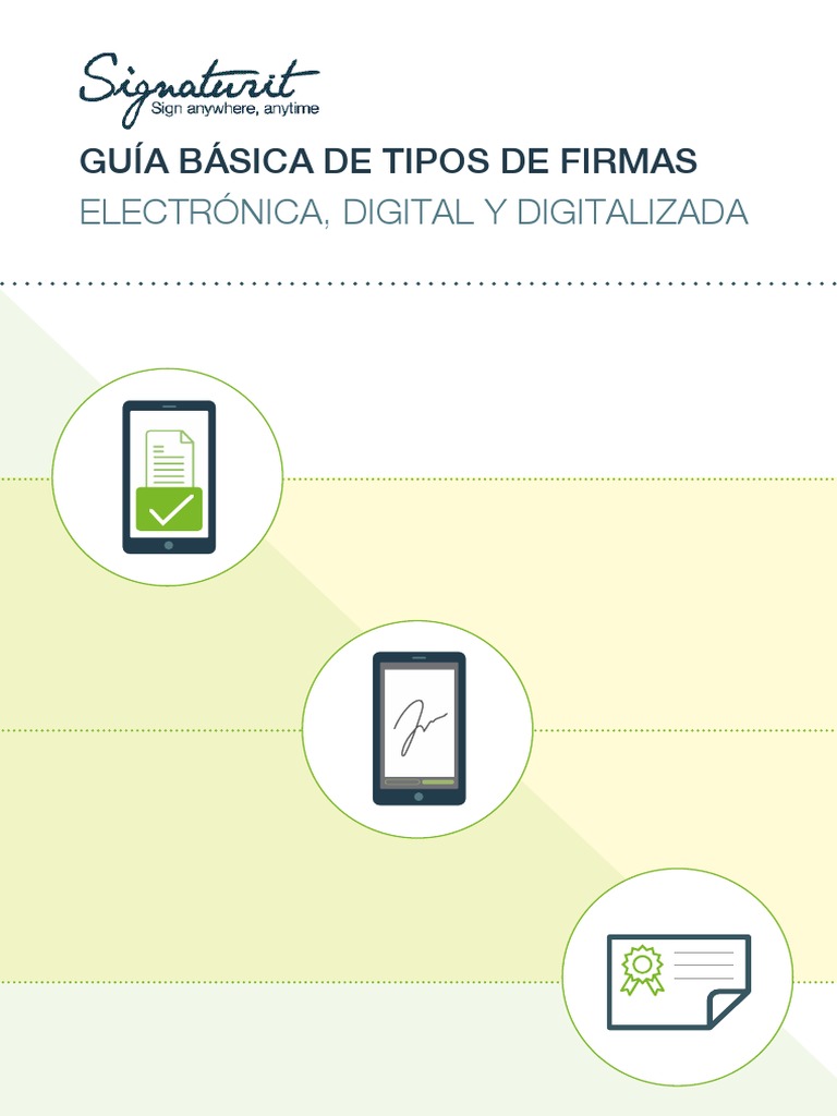 Guía Básica de Tipos de Firmas | PDF | Certificado de clave pública ...