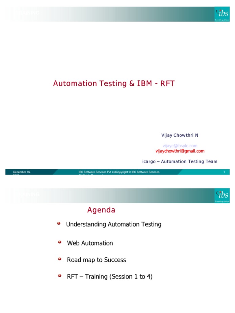 Rational Functional Tester Upload Pdf Object Computer Science Automation 