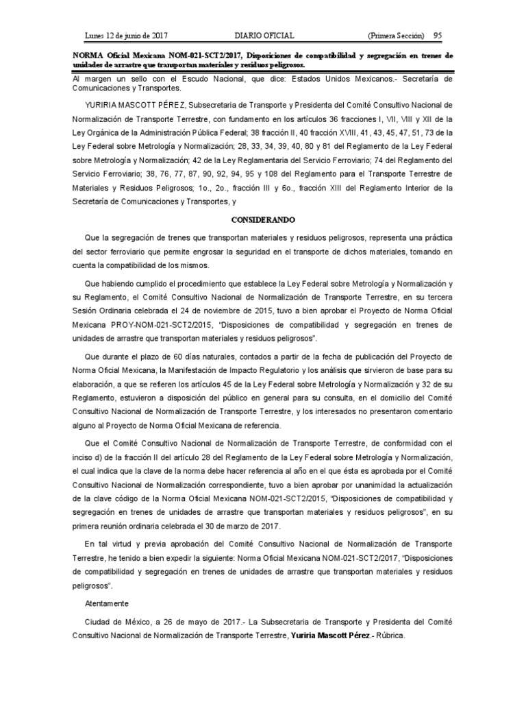 Nom 021 SCT2 2017 | PDF