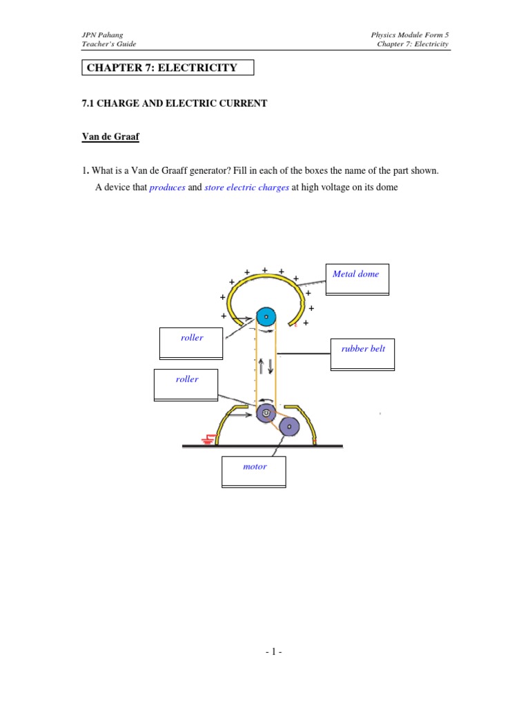 Electricity Concepts for Form 5 Physics | PDF | Voltage | Kilowatt Hour