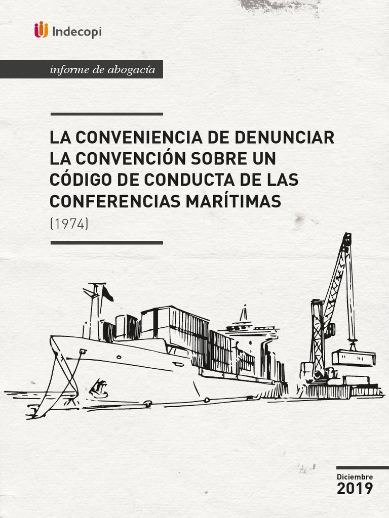 Abogacía INDECOPI Informe Convención Sobre Un Código de Conducta | PDF
