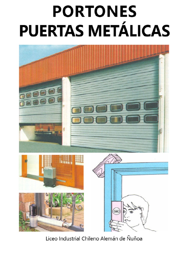 Portones y Puertas Metálicas | PDF | Engranaje | Tornillo