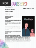 Boulevard. Libro 1: Edición Revisada | PDF | Ficción general