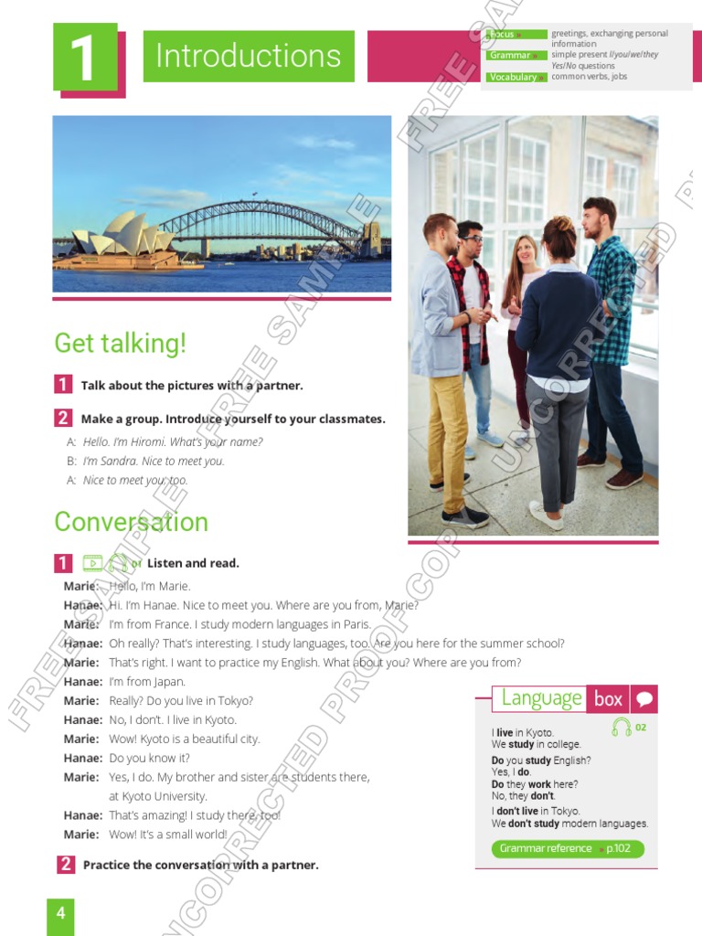 Breakthrough Plus 1 2nd Edition SB Unit 1 | PDF | Linguistics ...